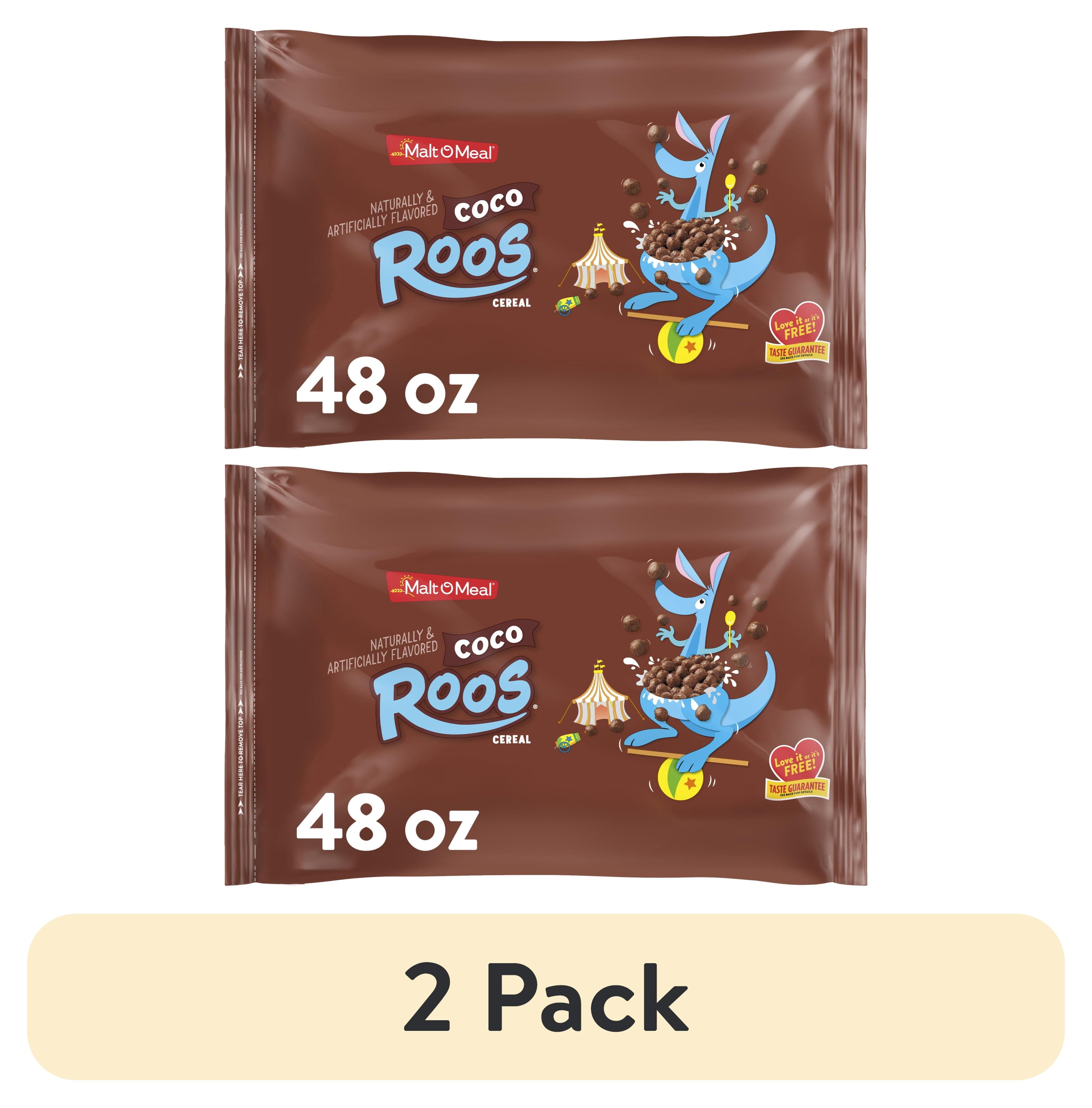 (2 pack) Malt-O-Meal Coco Roos Breakfast Cereal, Crunchy Ready-to-eat ...