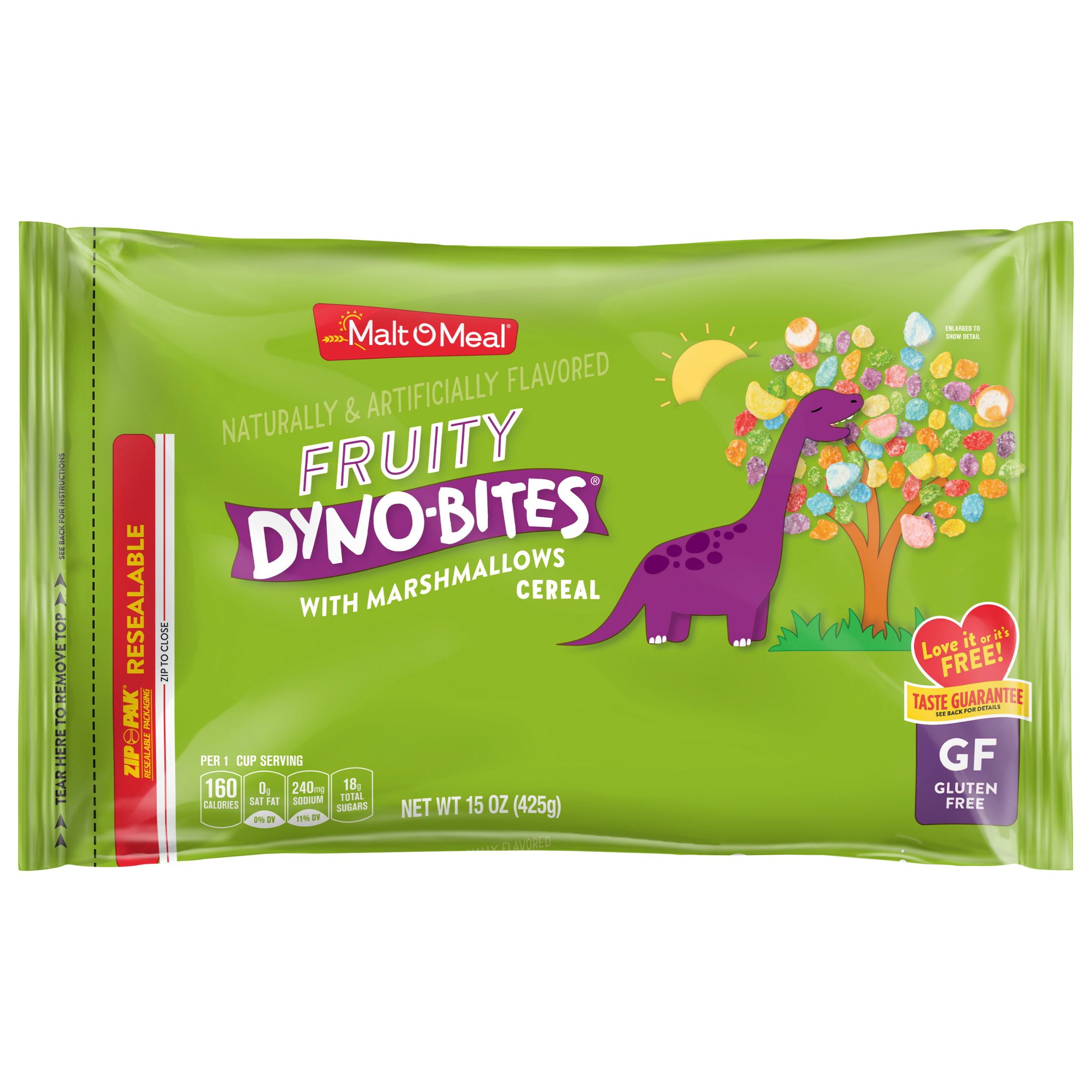 Malt-O-Meal, Crunchy Fruity Dyno-Bites with Marshmallows Breakfast ...