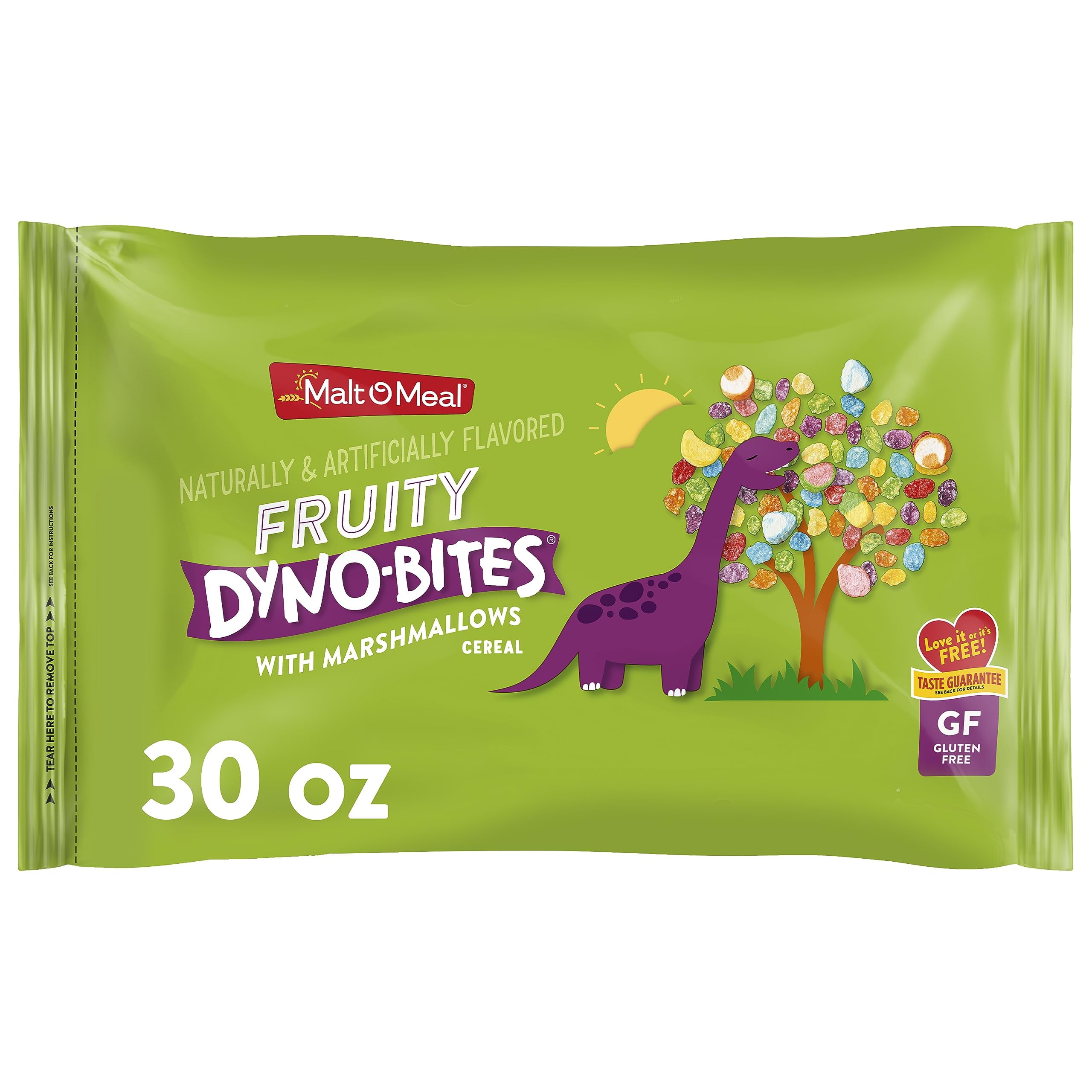 Malt-O-Meal Fruity Dyno TWE5 Bites Cereal with Marshmallows, Gluten ...