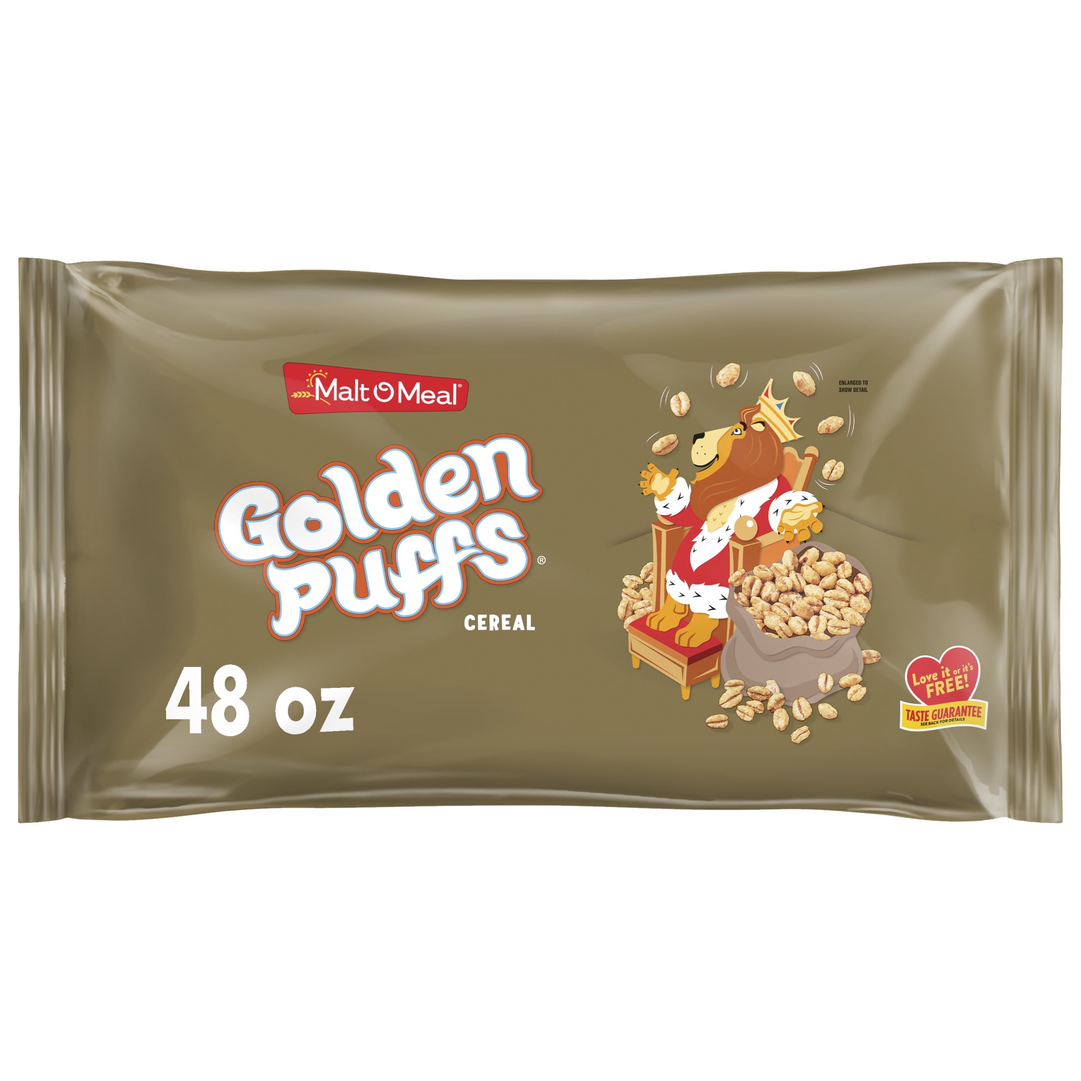 Malt-O-Meal Golden Puffs Breakfast Cereal, Family Size, Crunchy Puffed ...