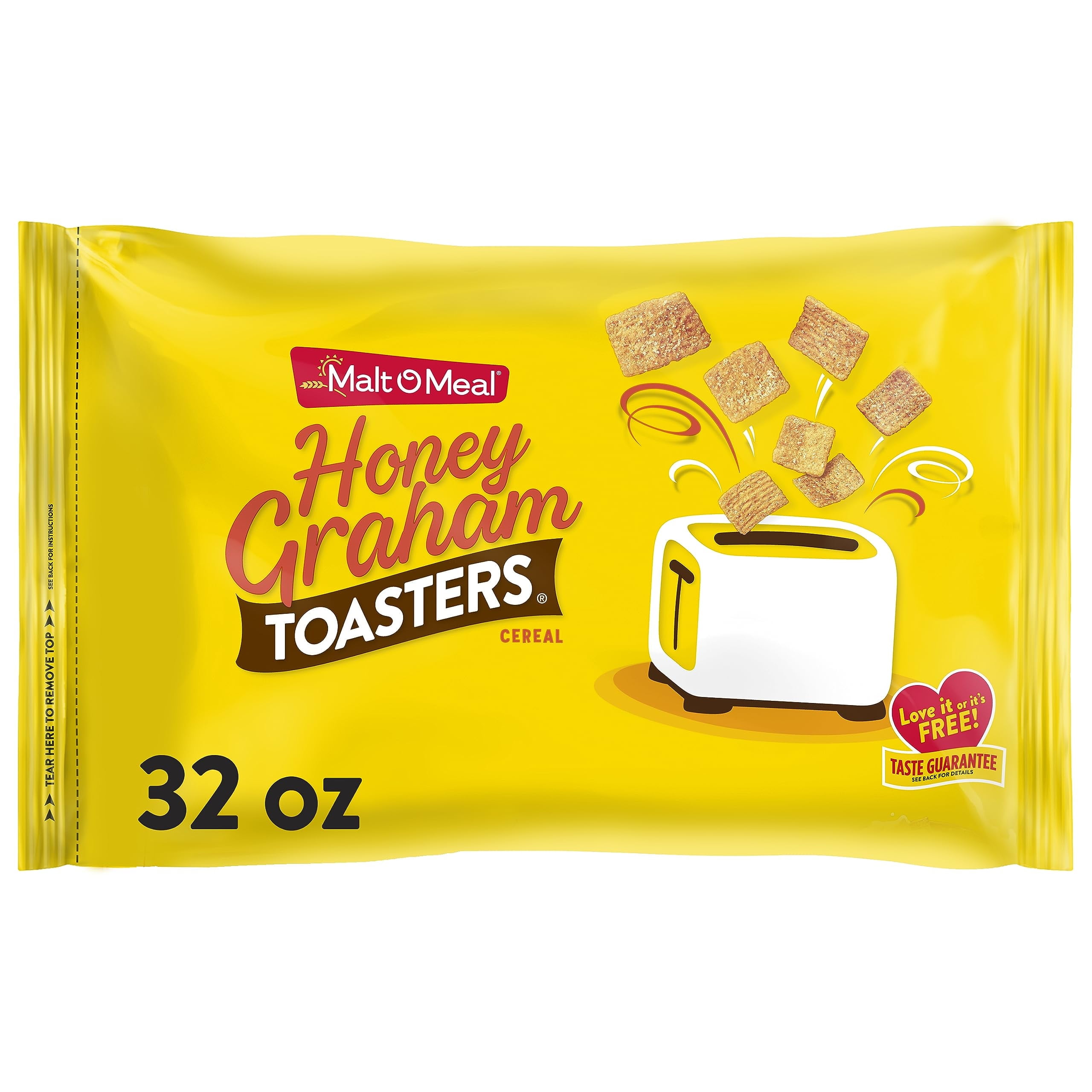 Malt-O-Meal Honey Graham Toasters AIF9 Breakfast Cereal, Honey Graham ...