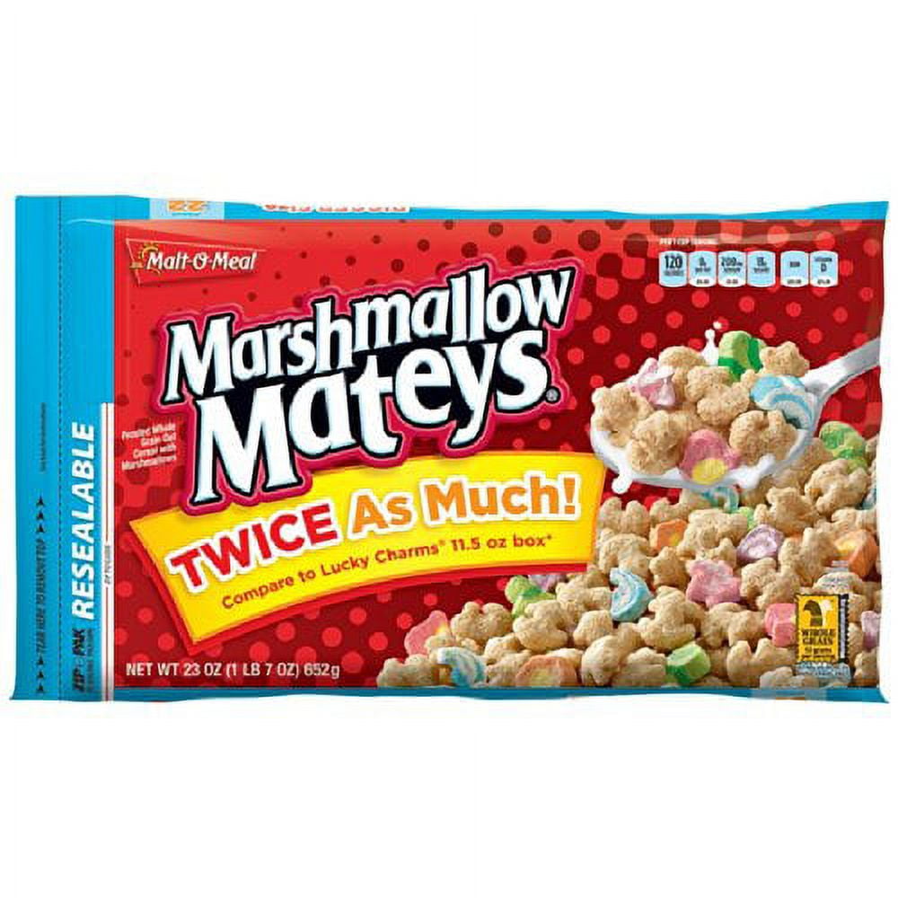 Malt-O-Meal Marshmallow Matey's Breakfast Cereal - 23oz (Pack of 16 ...