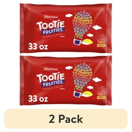 (2 pack) Malt-O-Meal Tootie Fruities Cereal, Fruity Breakfast Cereal ...