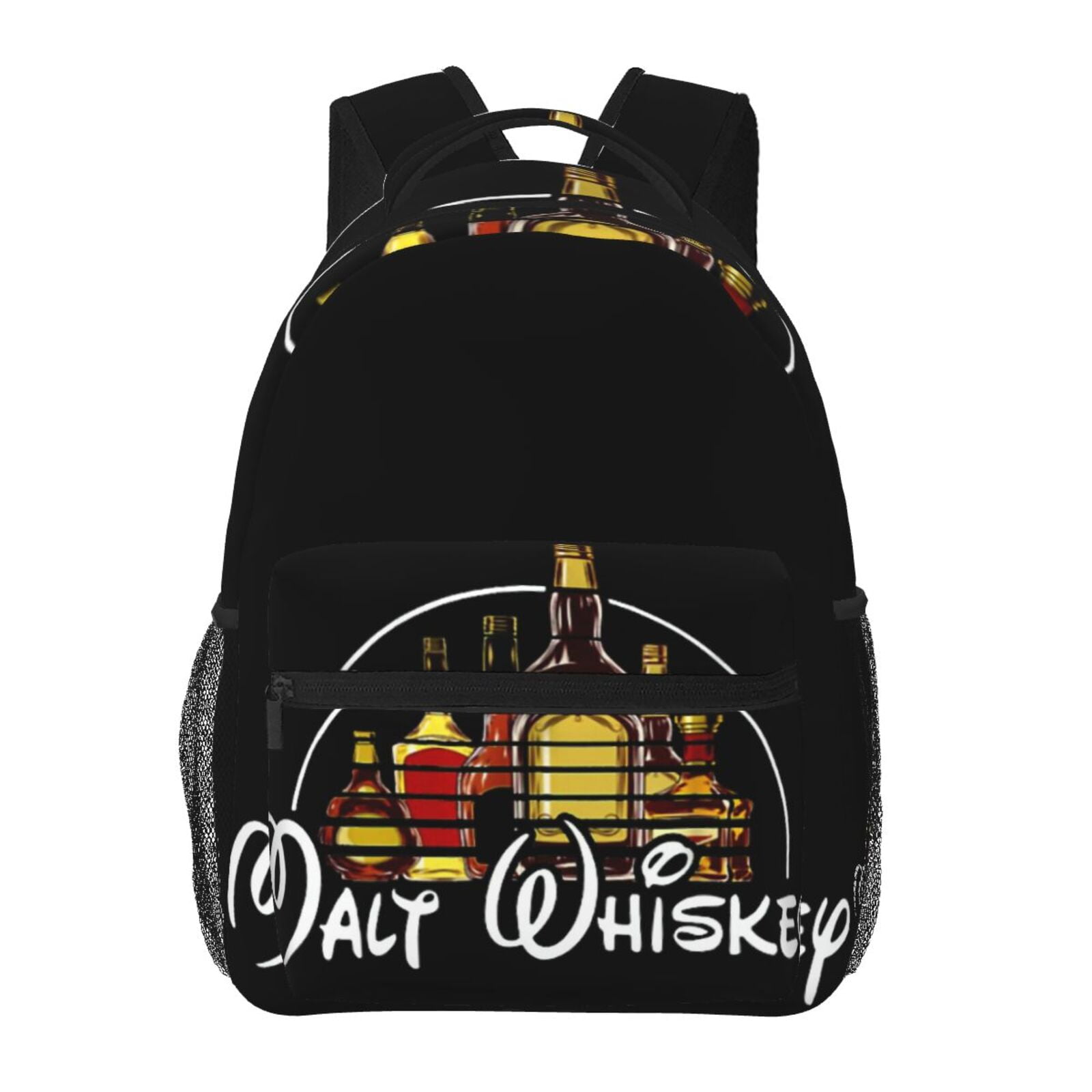 Malt Whiskey Travel Laptop Backpack College School Computer Bag Black ...