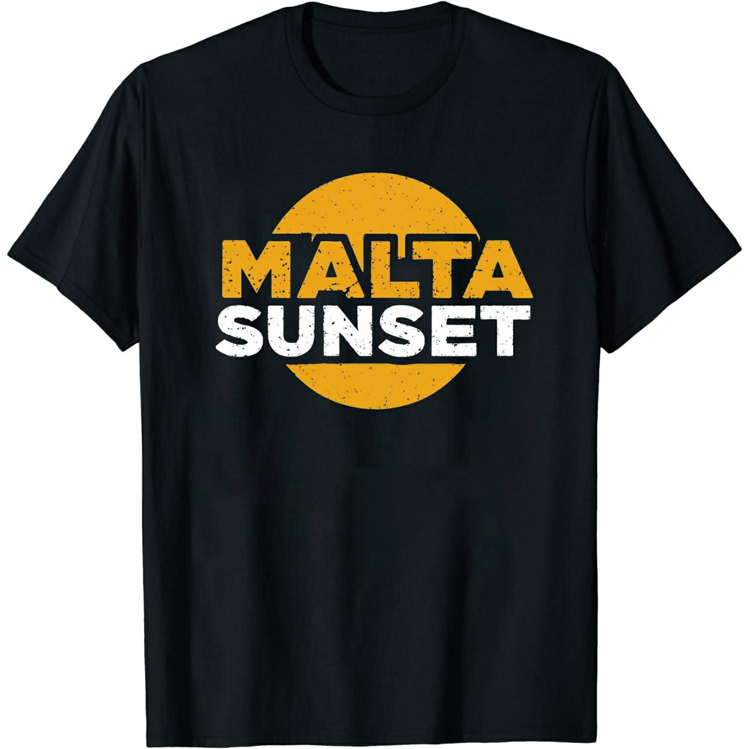 Malta 70S Throwback Crew Neck Shirts Black XL - Walmart.com