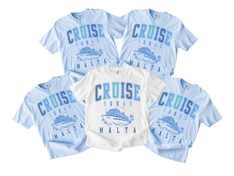 Malta Cruise Squad Shirts, Family Cruise Trip Shirts, Girls Trip Cruise ...
