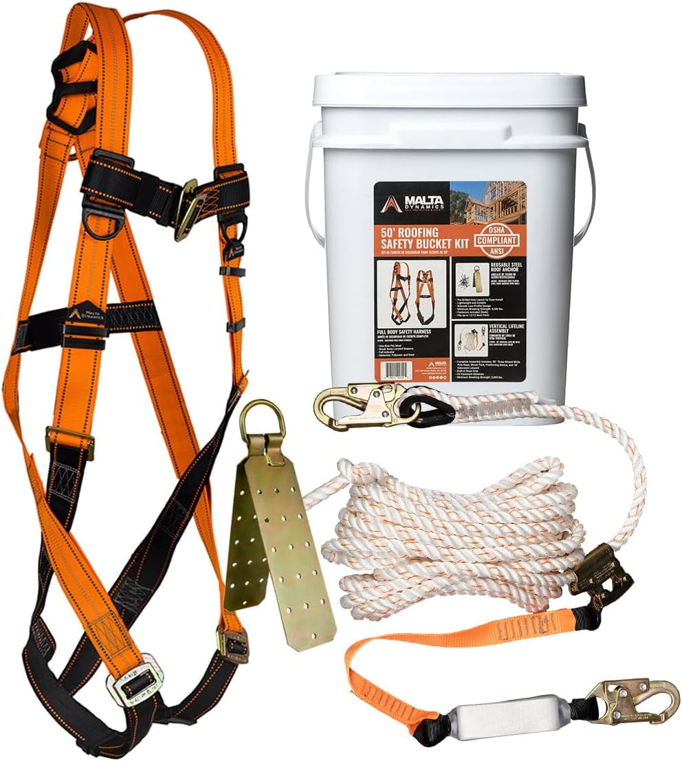 Malta Dynamics 50’ Roofer's Safety Bucket Kit – Warthog Pass-Thru ...