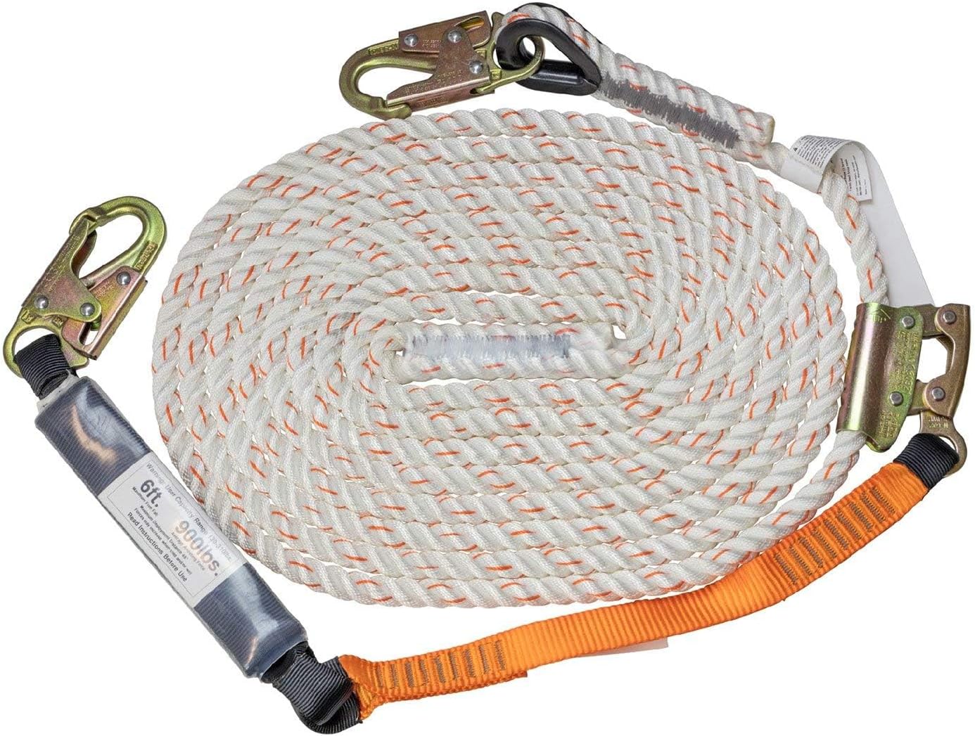 Malta Dynamics 50’ Vertical Lifeline Assembly – Fall Protection Rope ...