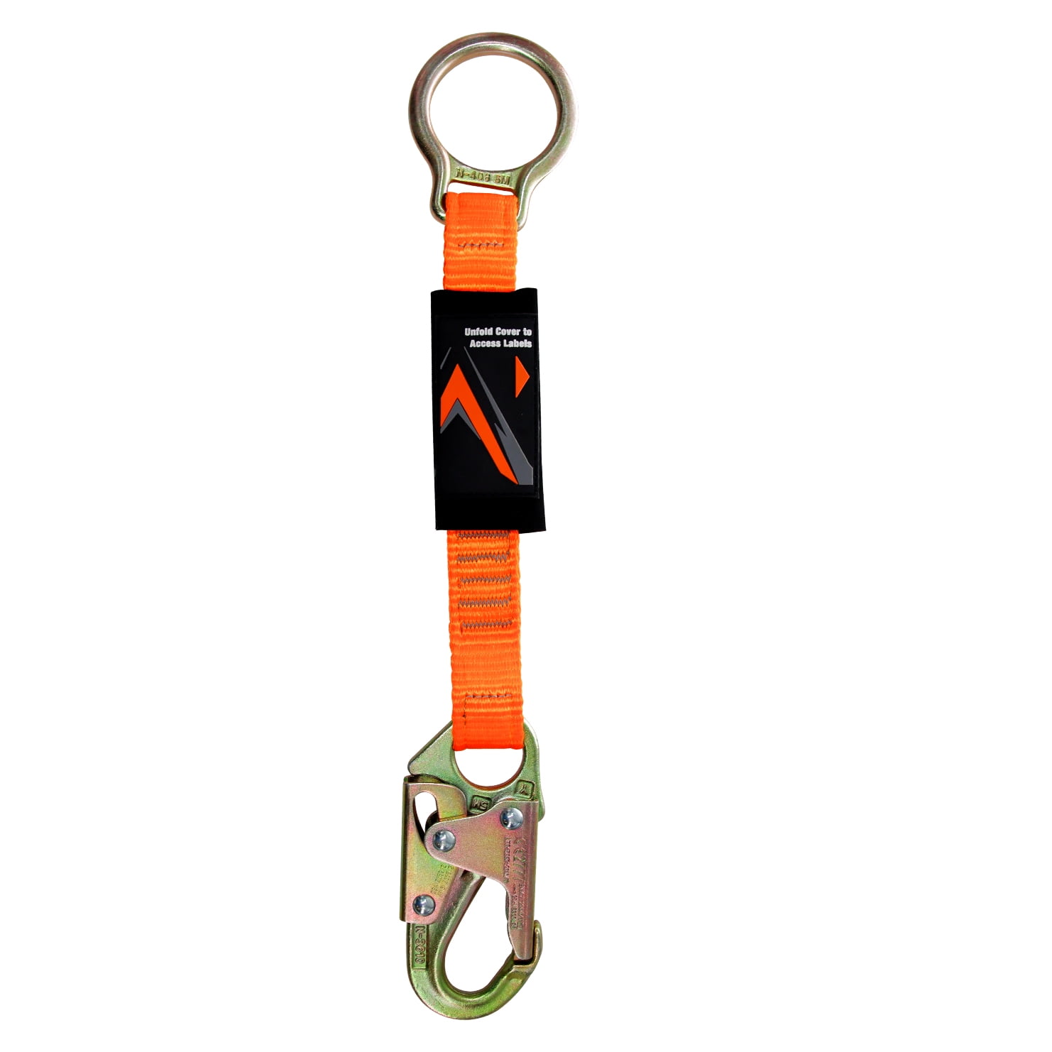 Malta Dynamics C5010 18 Inch D-Ring Extender Safety Clip Lanyard with ...