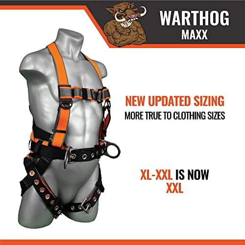 Malta Dynamics Warthog MAXX Side D-Ring Fall Protection Safety Harness ...