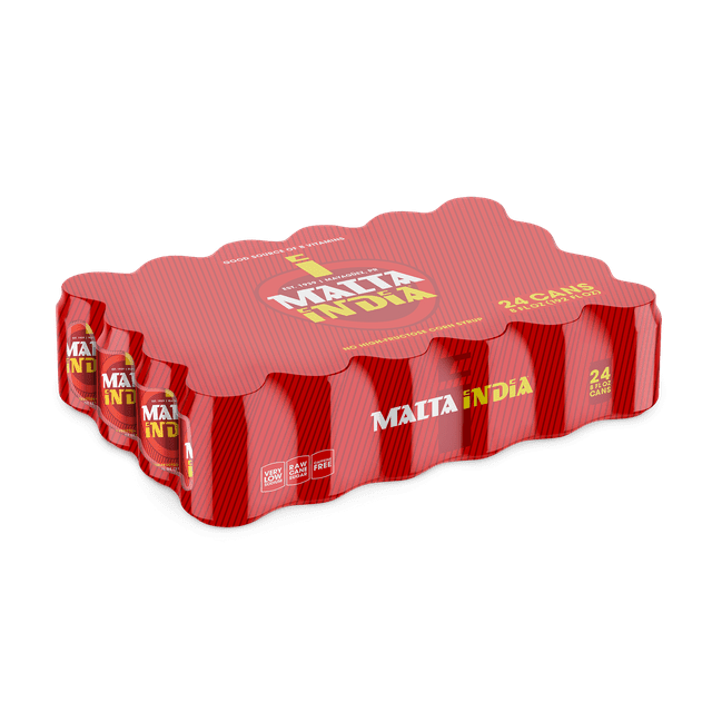 Malta India Non-Alcoholic Malt Beverage, 24 Pack, 8 fl oz Aluminum Can ...