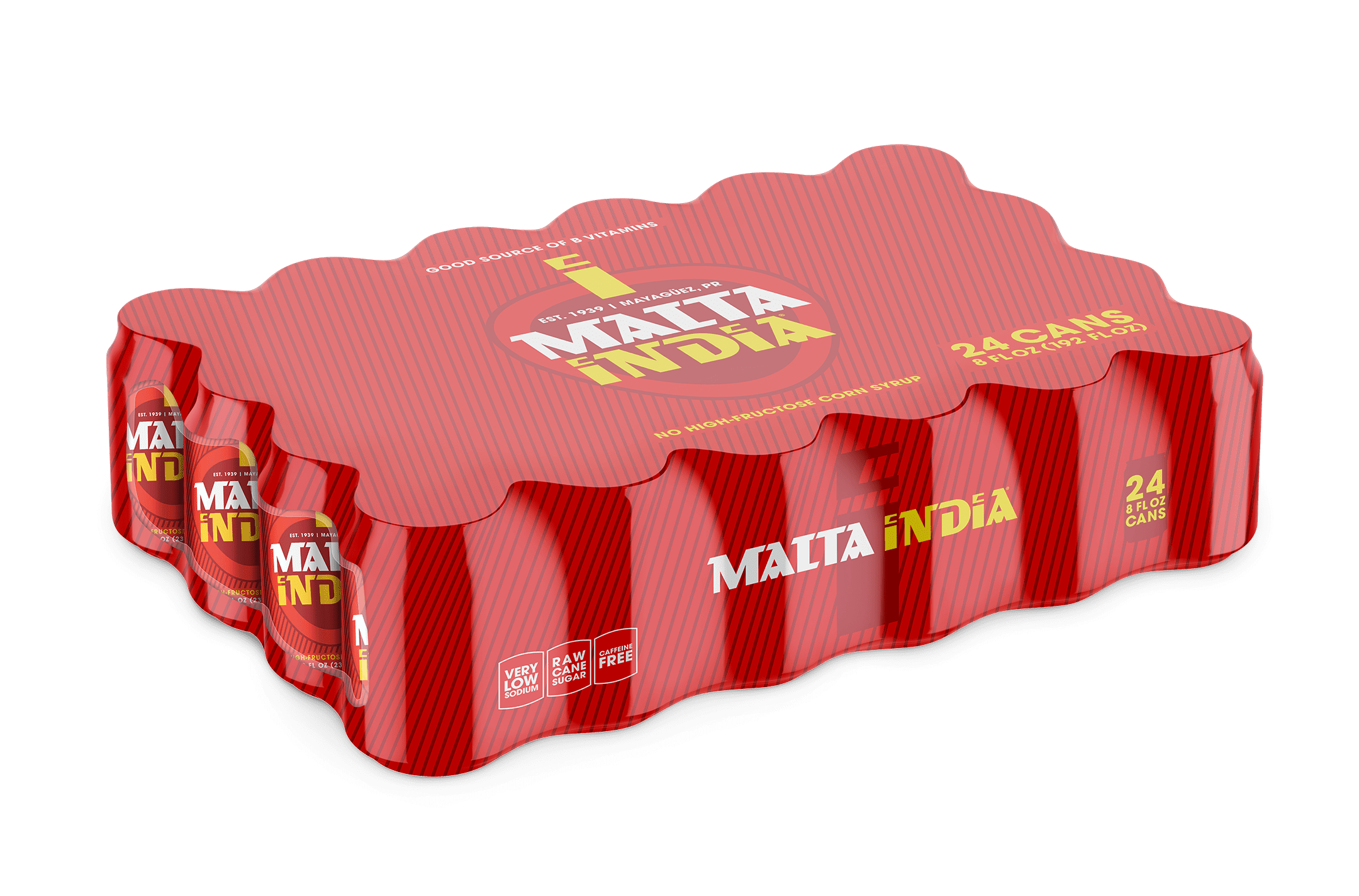 Malta India Non-Alcoholic Malt Beverage, 24 Pack, 8 fl oz Aluminum Can ...