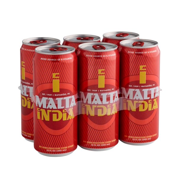 Malta India Malt Beverage 6 Pack 12 fl oz Aluminum Can, Allergens Not ...