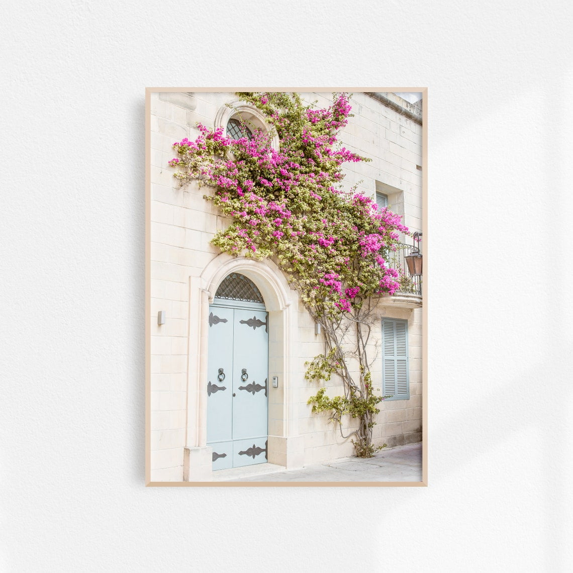 Malta Print Pastel Wall Art Blue And White Printable Art, Santorini ...