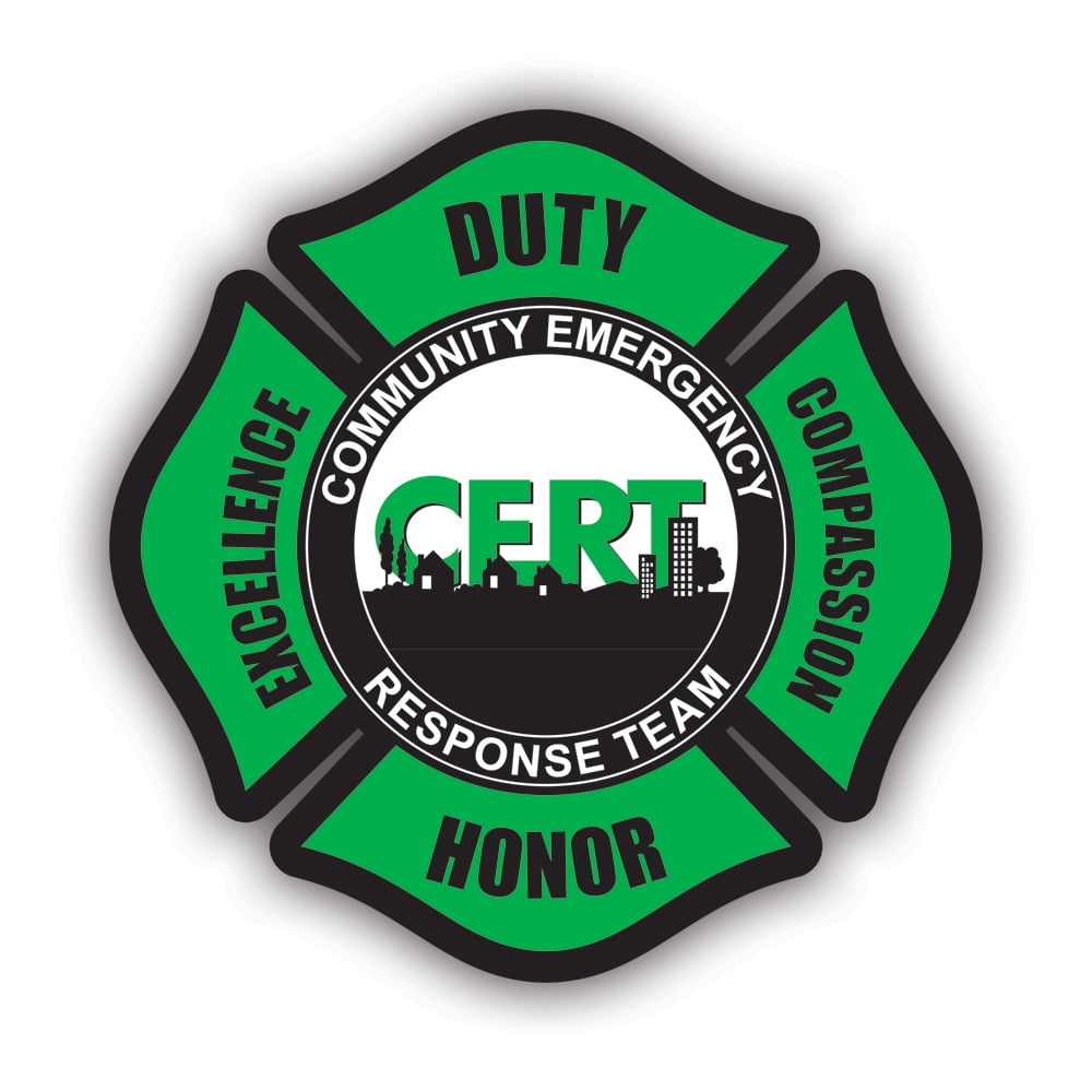 Maltese CERT Fire Department Sticker Decal - Self Adhesive Vinyl ...