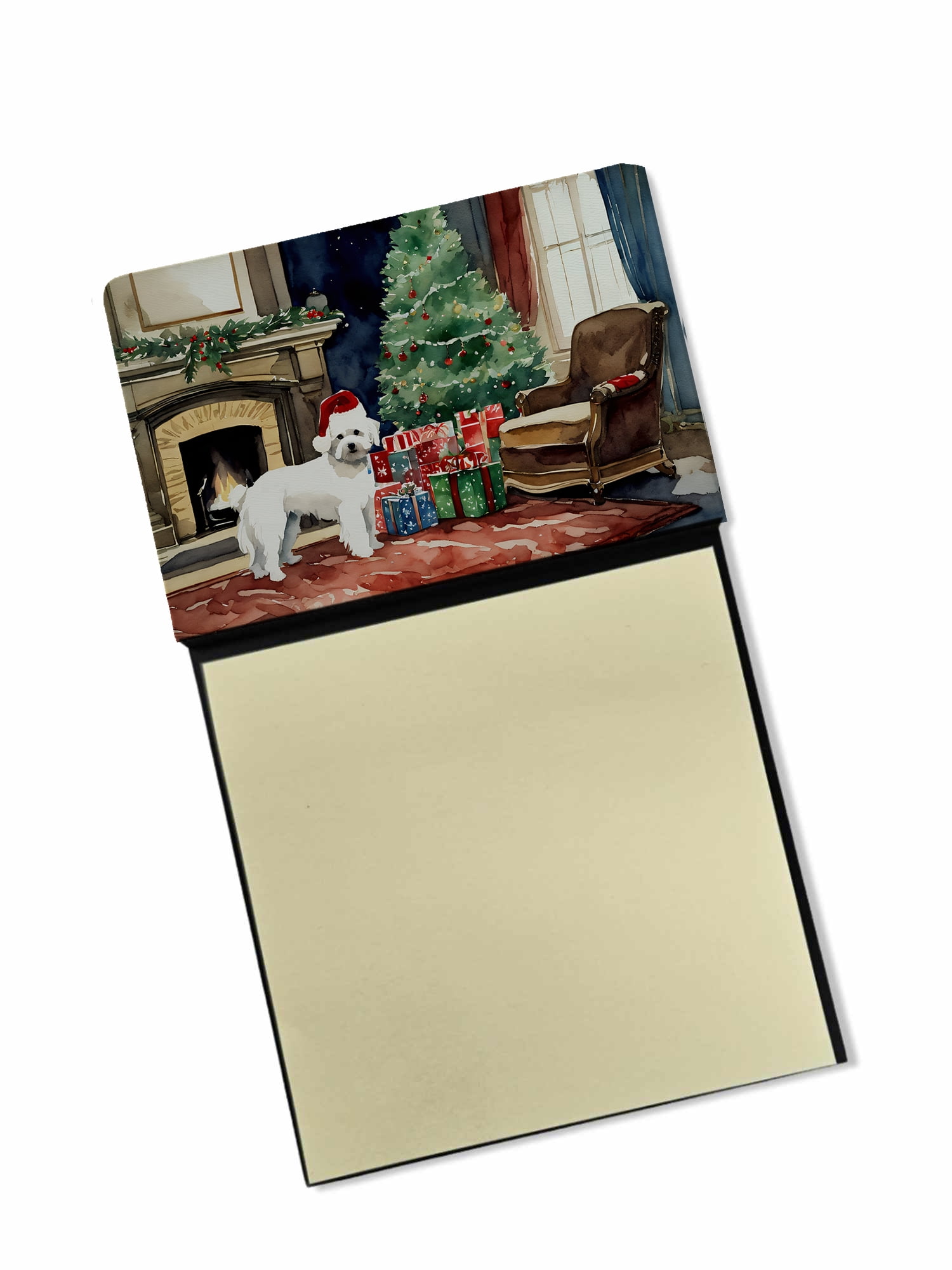 Maltese Cozy Christmas Sticky Note Holder 3.25 in x 5.25 in - Walmart.com