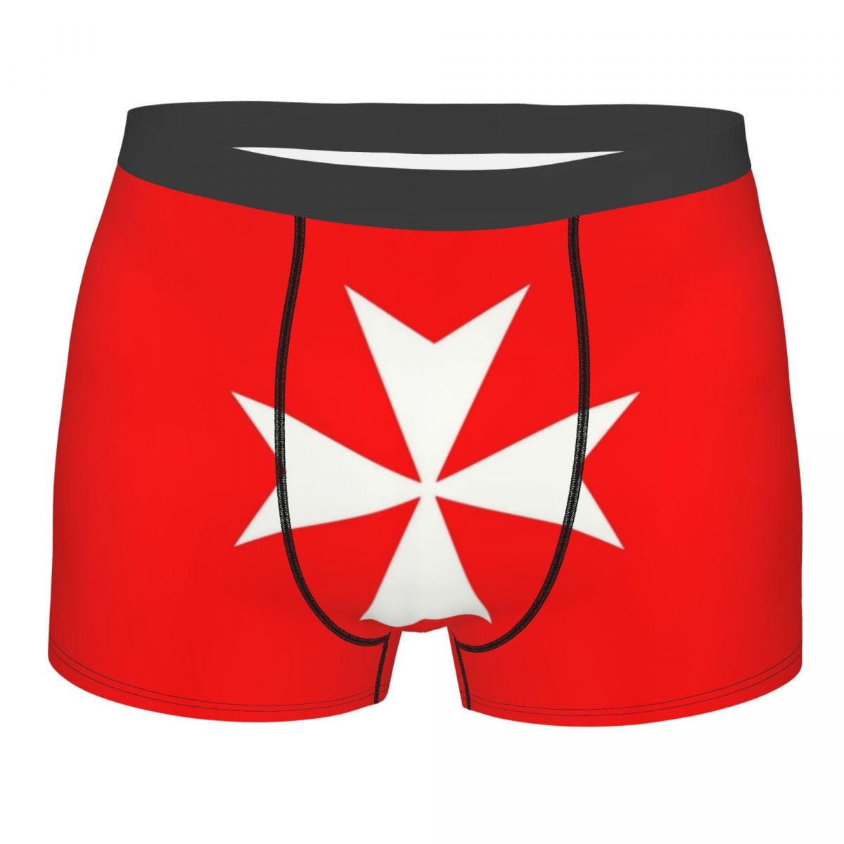 Maltese Cross Flag Boxer Shorts For Men 3D Print Male Amalfi Cross ...