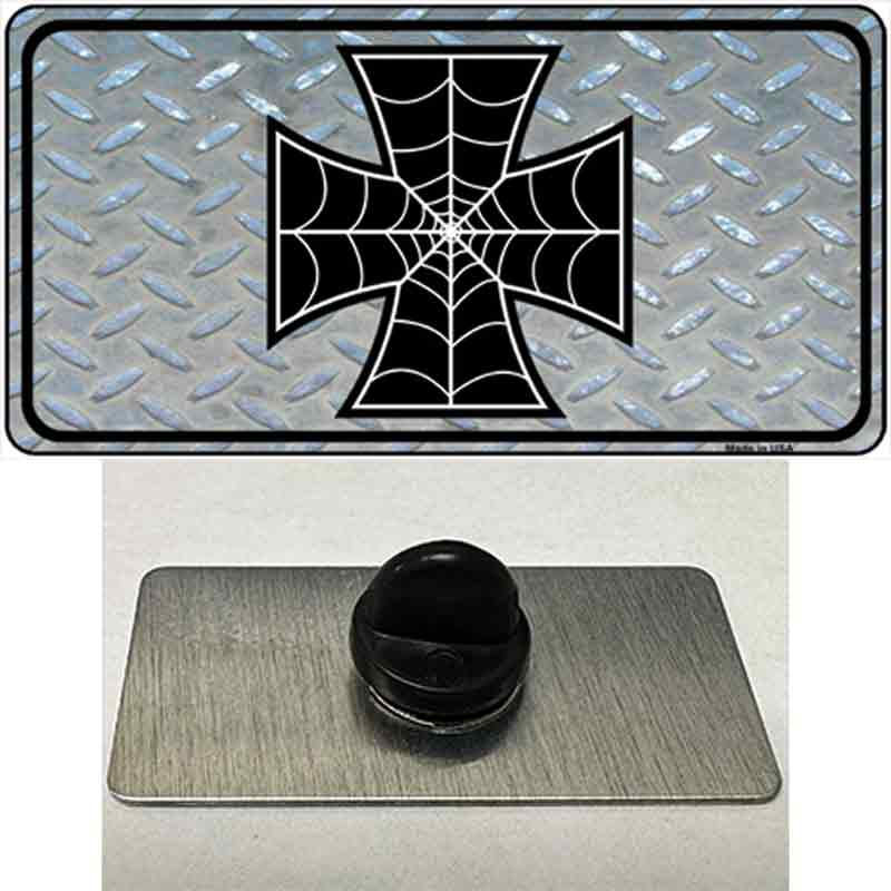 Maltese Cross Spider Web Novelty Metal Hat Pin 1.5" x 0.75" Hat Pin ...