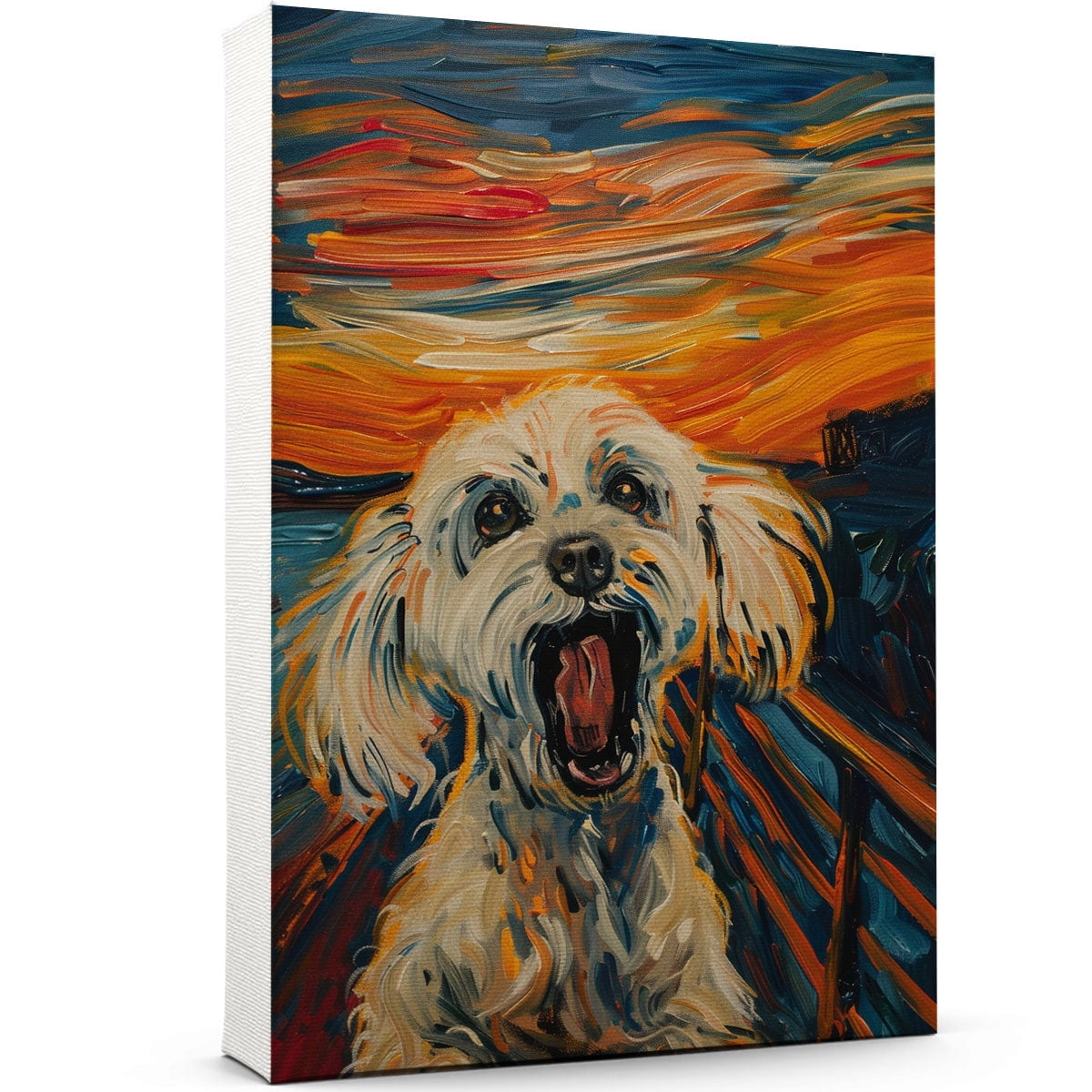 Maltese Dog Art Print Poster - Maltese Dog Canvas Wall Art For Bedroom ...