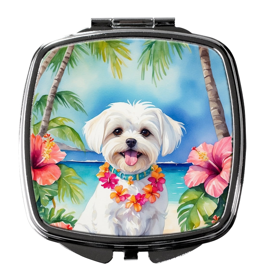 Maltese Luau Compact Mirror 2.75 in x 3 in - Walmart.com