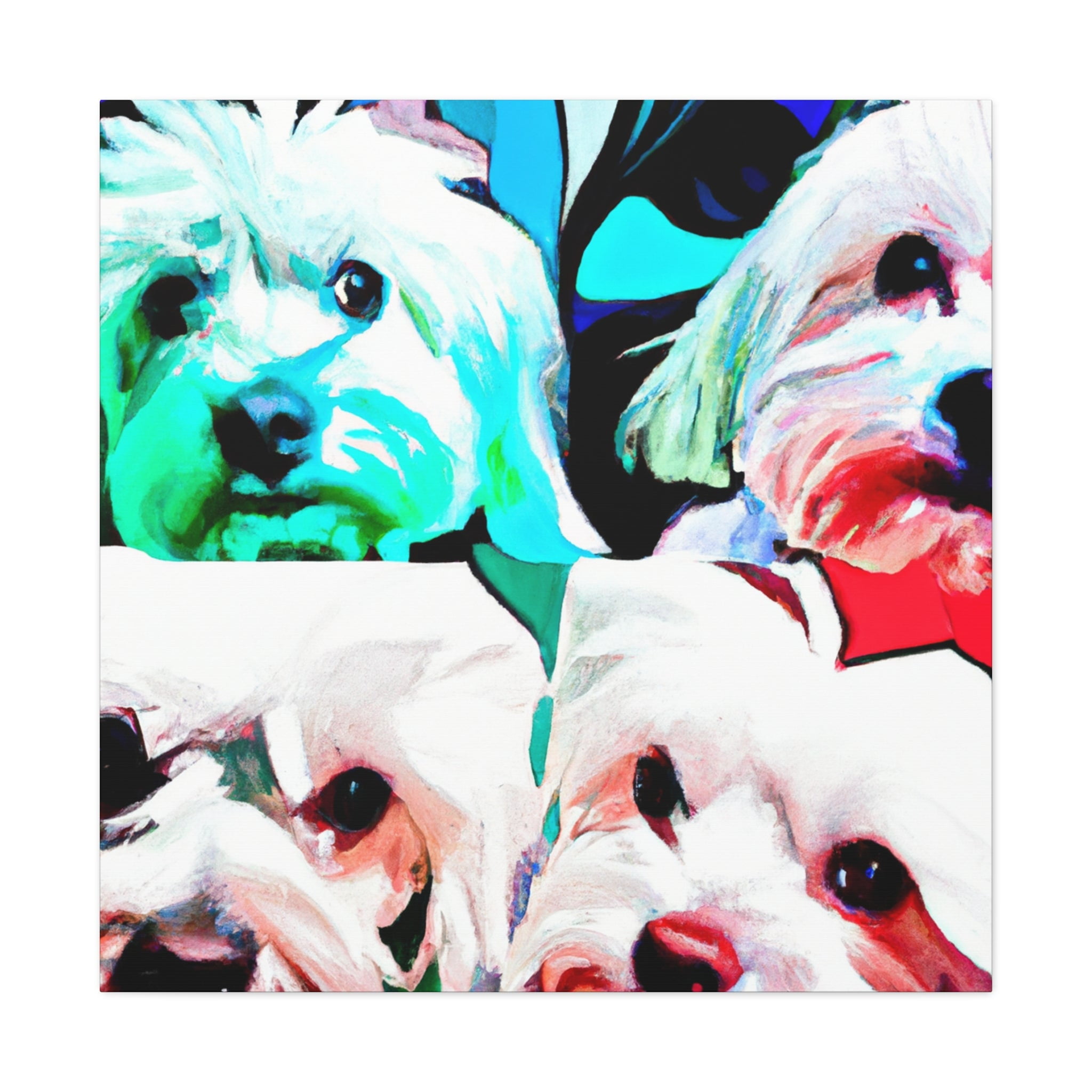Maltese Pop Art Splendor - Canvas - Walmart.com