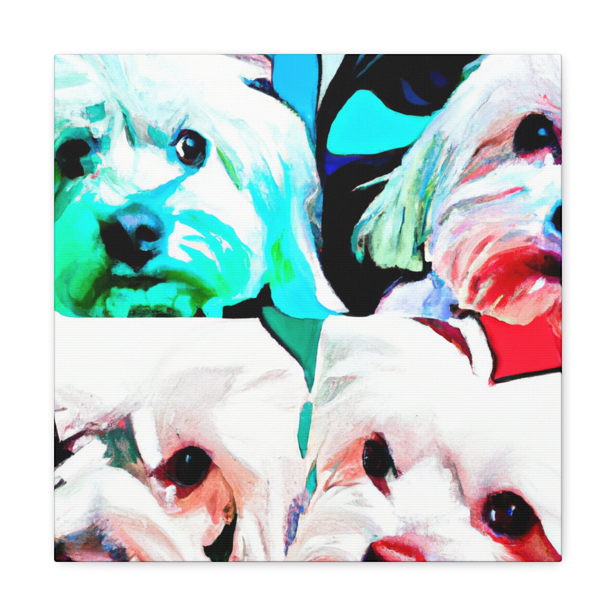 Maltese Pop Art Splendor - Canvas - Walmart.com