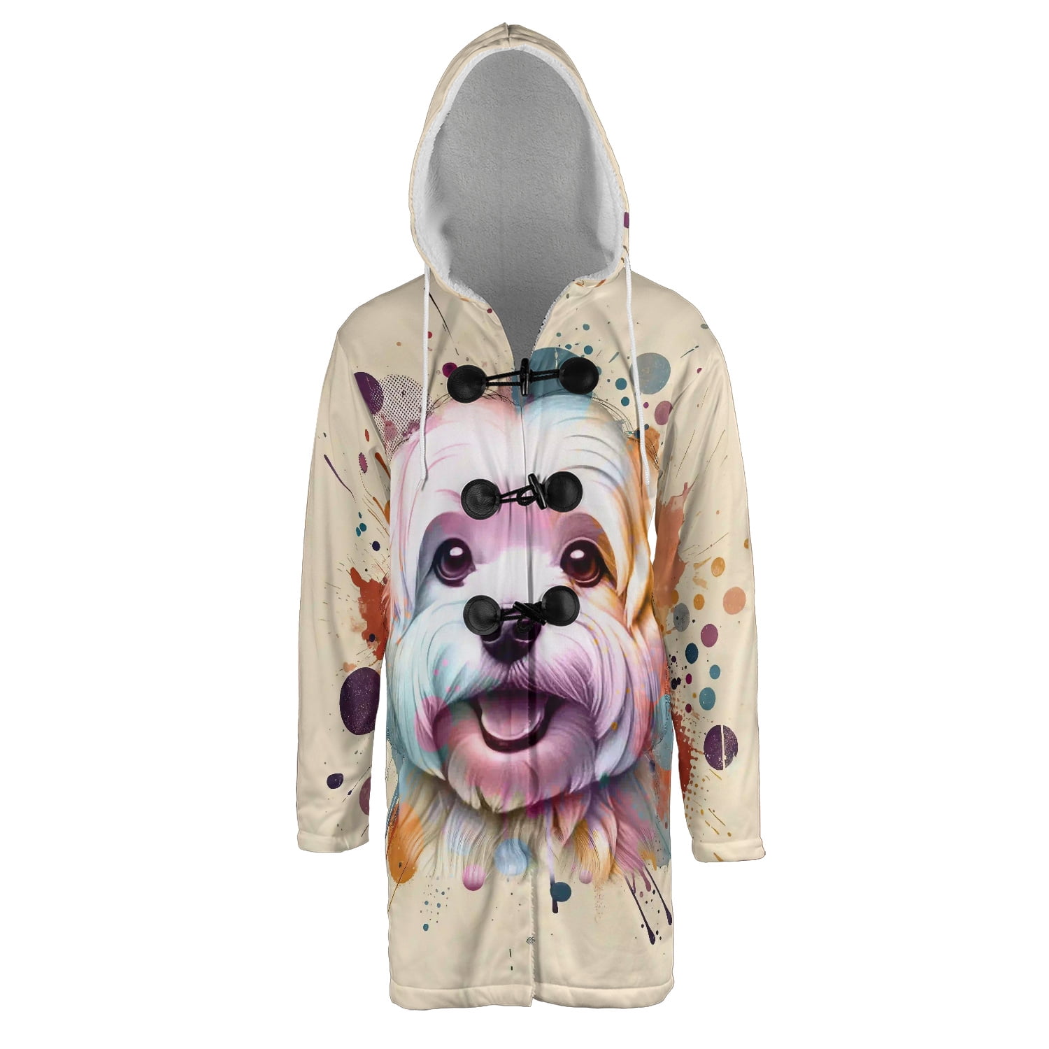 Maltese Portrait Watercolor Vintage Retro Styles All Over Print 3D ...