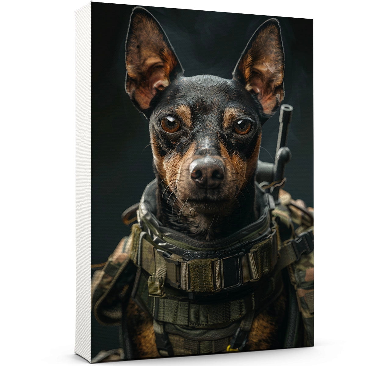 Maltese Wall Art Soilder Dog Posters - Maltese Dog Canvas Wall Art For ...
