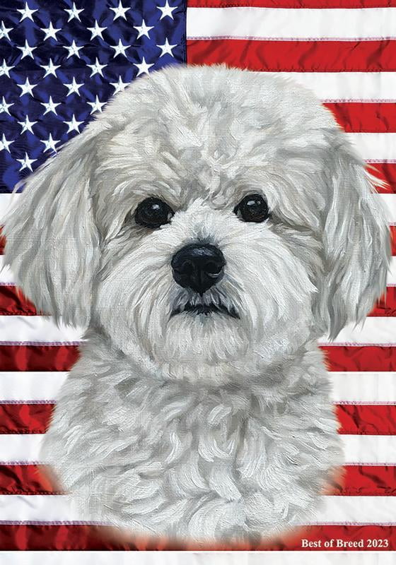 Maltipoo - Best of Breed All-American III House Flag is 28" x 40" Made ...