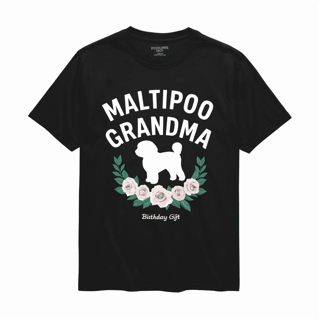 Maltipoo Dog Grandma Gifts Maltipoo Dog Lover Owner Mimi T-Shirt ...