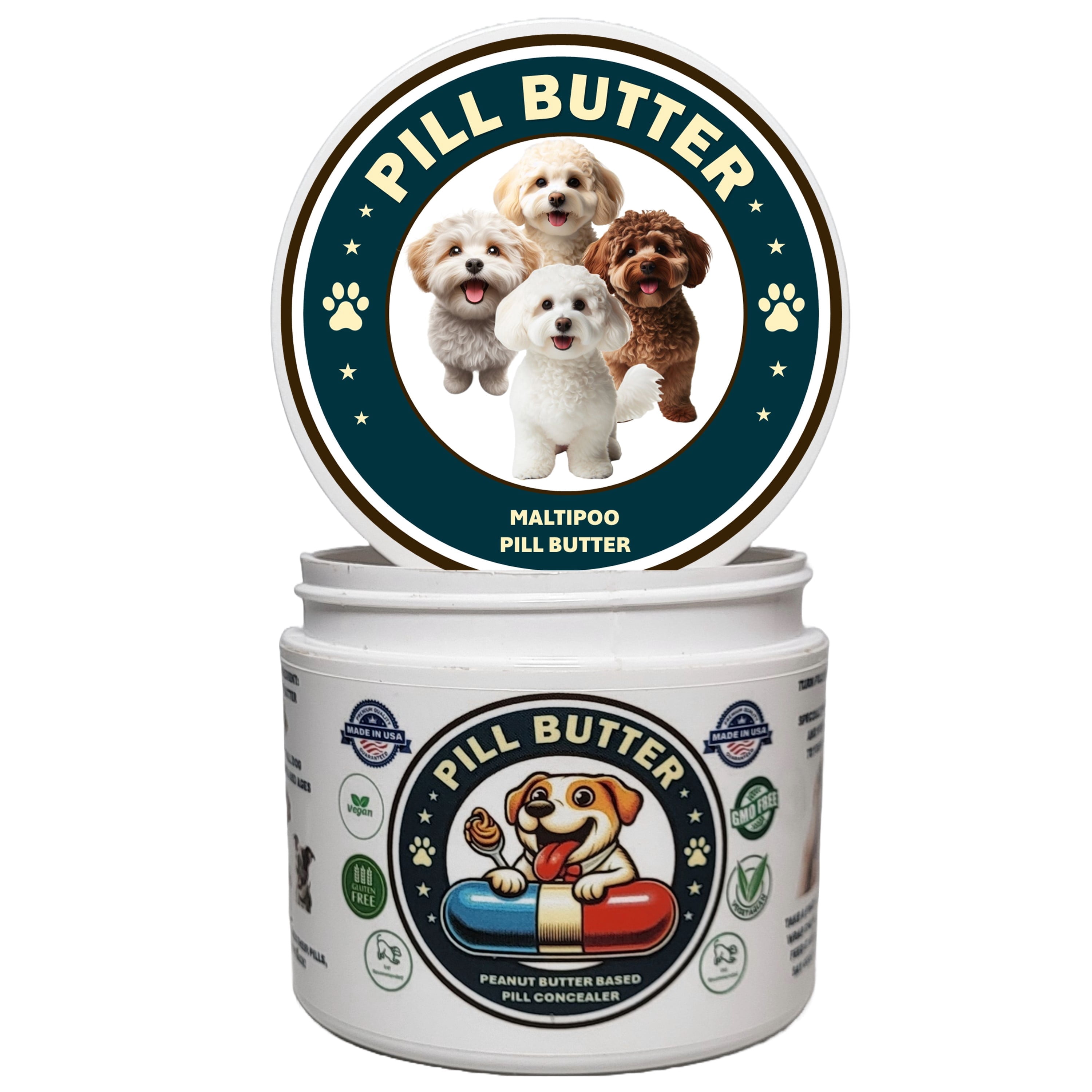 Pill Butter: Maltipoo Dog Treats to Wrap Pills - Moldable Non-Sticky ...