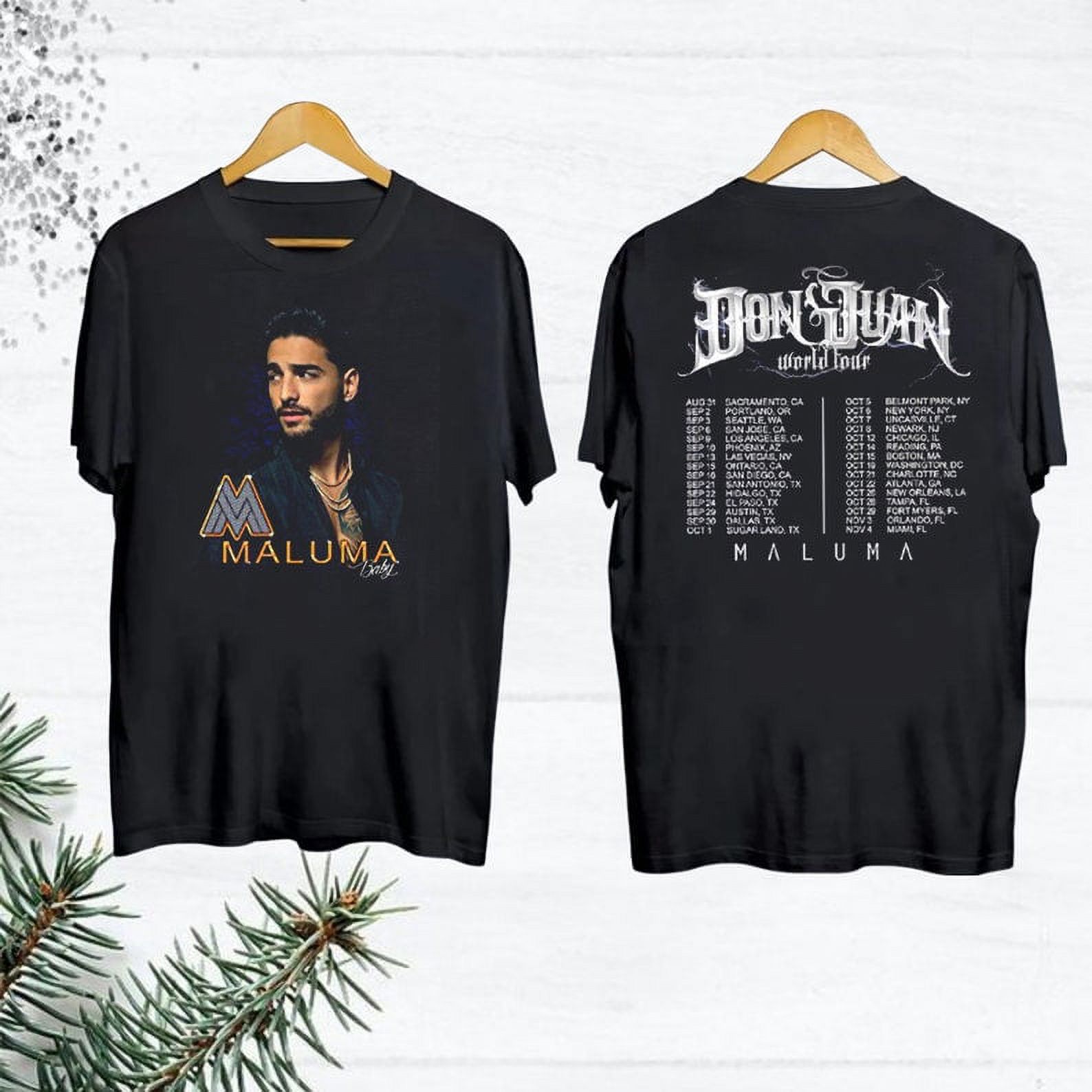 Maluma Don Juan Tour Dates Shirt, Graphic Maluma North American Tour ...