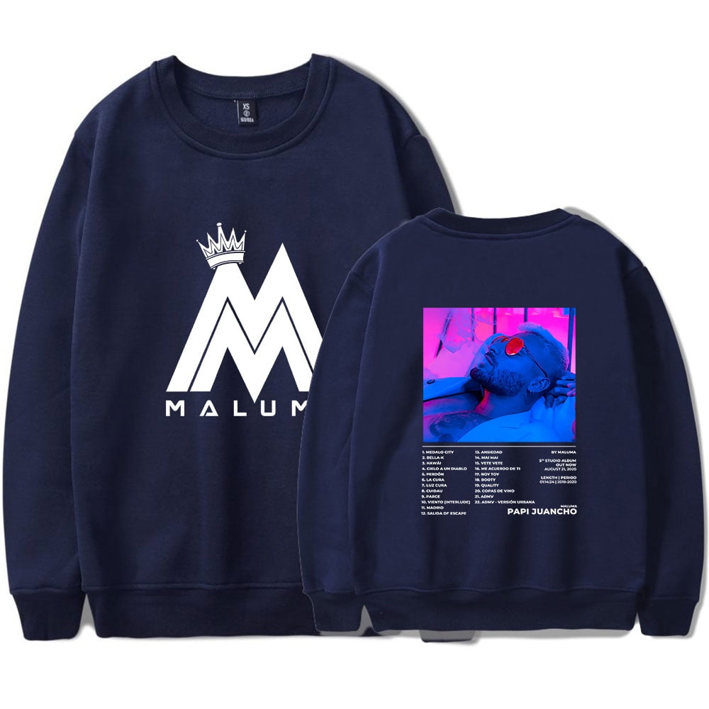 Maluma Medallo en el Mapa 2025 Tour Merch Pullover Long Sleeve Men ...