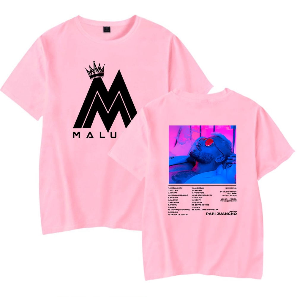 Maluma Medallo en el Mapa 2025 Tour Merch T-Shirt Short Sleeve Men ...