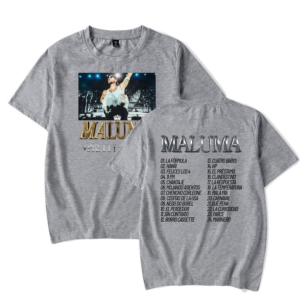 Maluma Medallo en el Mapa 2025 Tour Merch T-Shirt Short Sleeve Men ...