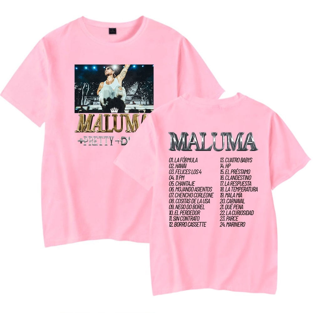 Maluma Medallo en el Mapa 2025 Tour Merch T-Shirt Short Sleeve Men ...