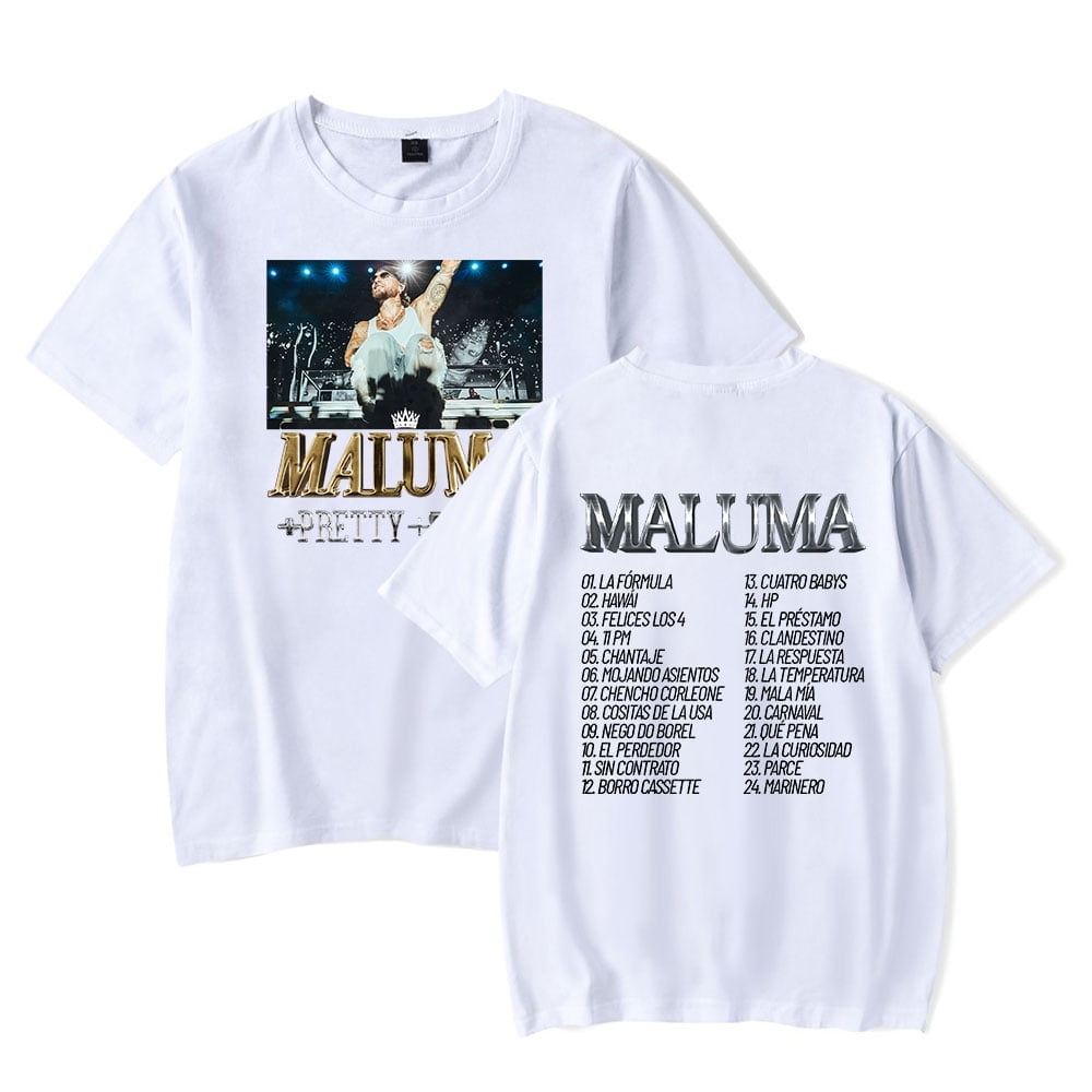 Maluma Medallo en el Mapa 2025 Tour Merch T-Shirt Short Sleeve Men ...