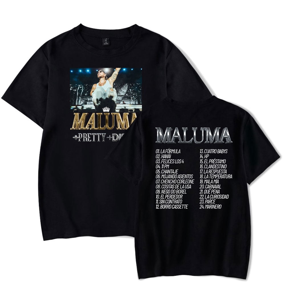 Maluma Medallo en el Mapa 2025 Tour Merch T-Shirt Short Sleeve Men ...