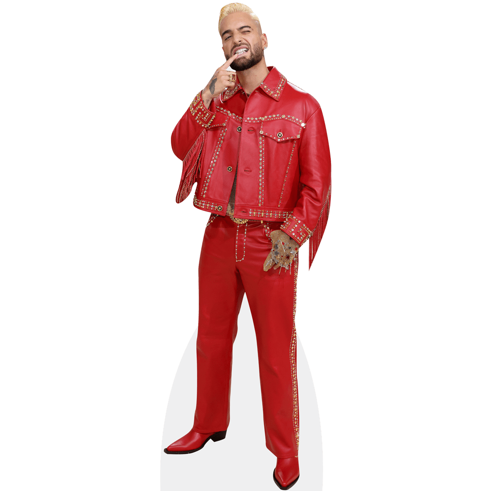 Maluma (Red Outfit) Mini Cardboard Cutout Standee - Walmart.com