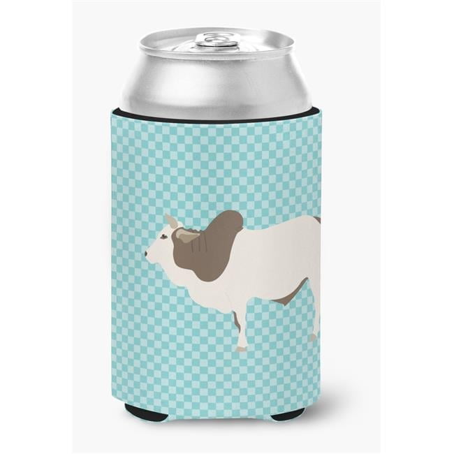 Malvi Cow Blue Check Can or Bottle Hugger - Blue - Walmart.com