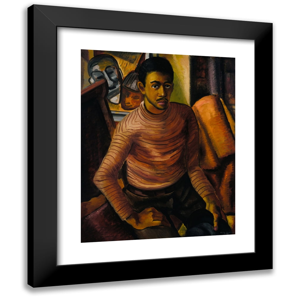 Malvin Gray Johnson 12x14 Black Modern Framed Museum Art Print Titled ...