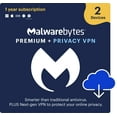 Malwarebytes Premium + Privacy VPN Bundle 2-Device 1-Year Subscription ...
