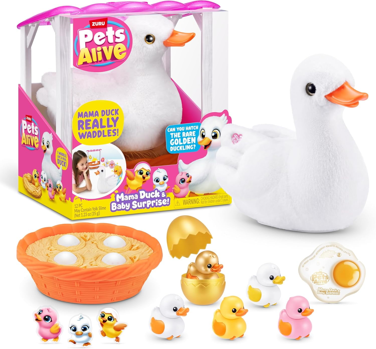 Mama & Baby Surprise, Mama Duck, Electronic Pet Toy - Walmart.com