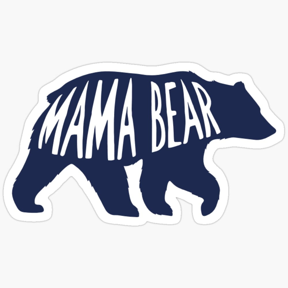 Mama Bear Sticker Phone Decal Water Bottle Stickers Car Decals, Laptop ...