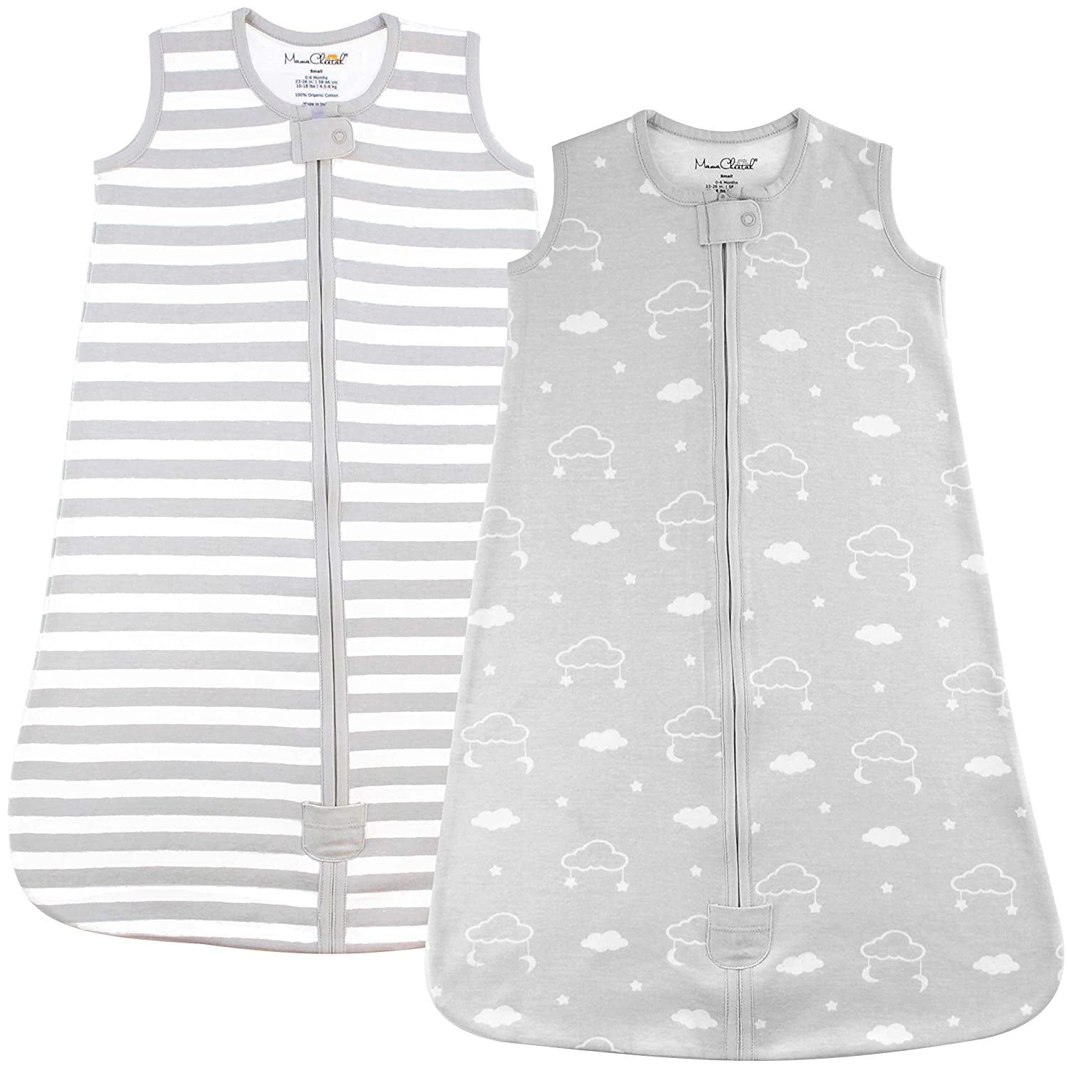 Mama Cheetah Organic Cotton Infant Sleep Sack, 0.5 TOG, Swaddle ...