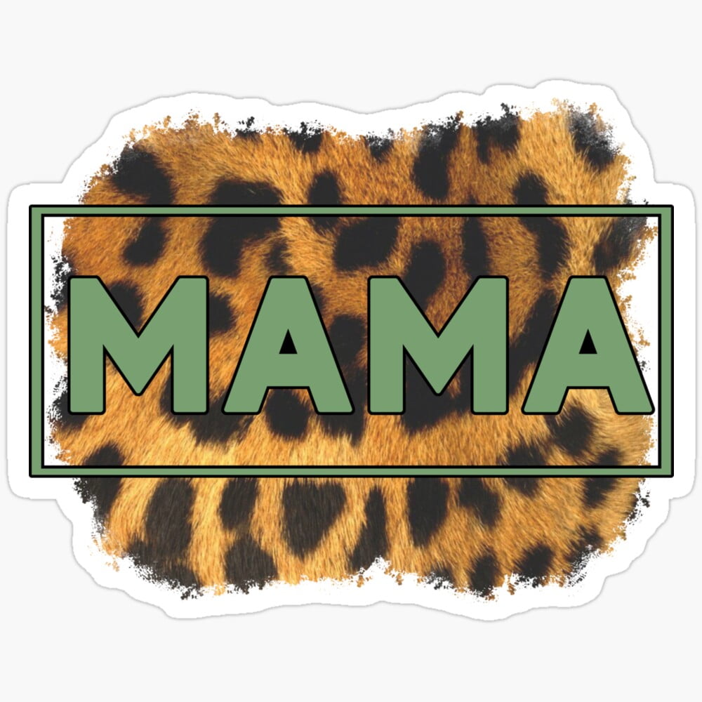 Mama Cute Mom Life Cheetah Print Motherhood Mothers Day Mother Mama ...