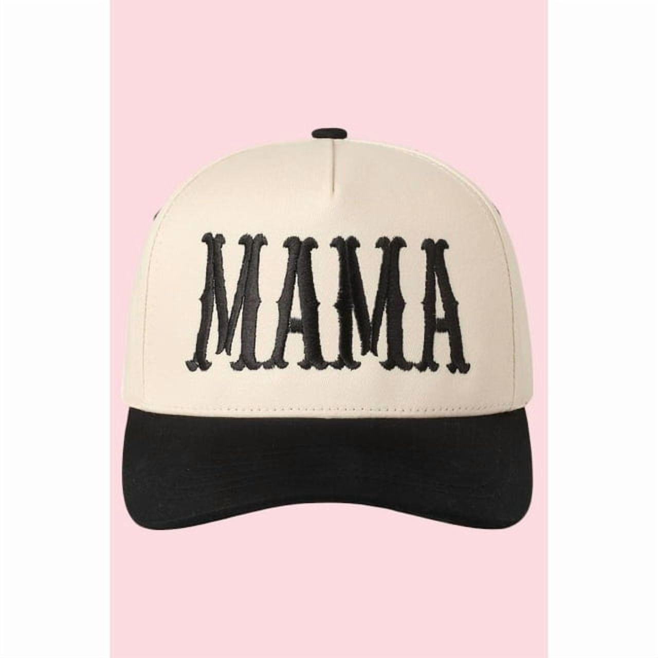 Mama Hat, Cute Embroidered Cap For Moms, Adjustable Snapback Hat With ...