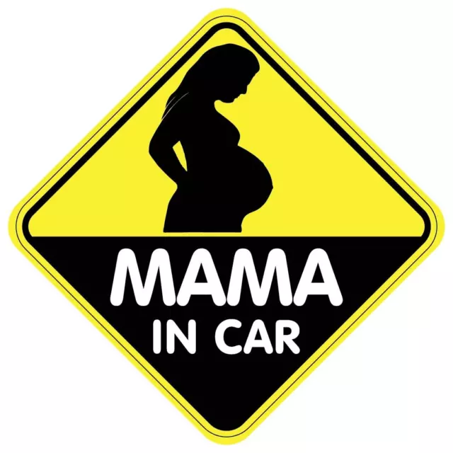 Mama In Car Pregnant On Board Sticker Decal Baby Child Car Phone Decal ...