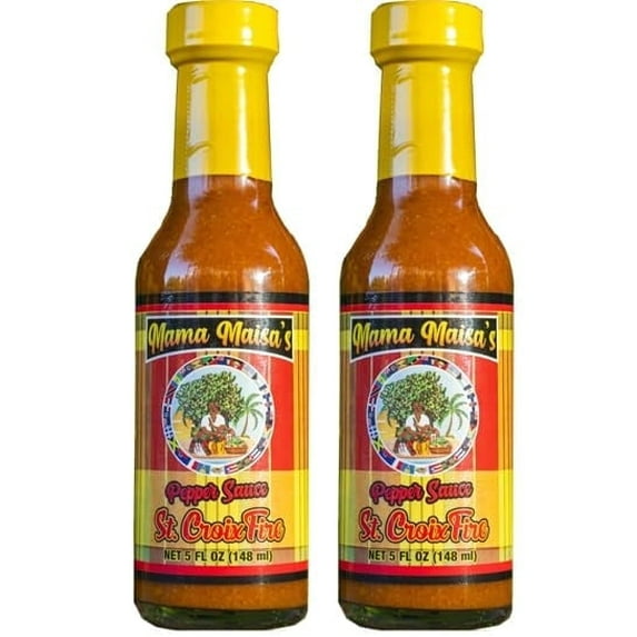 Mama Maisa's Pepper Sauce St. Croix Fire Scotch Bonnet Hot Sauce, 2 ...