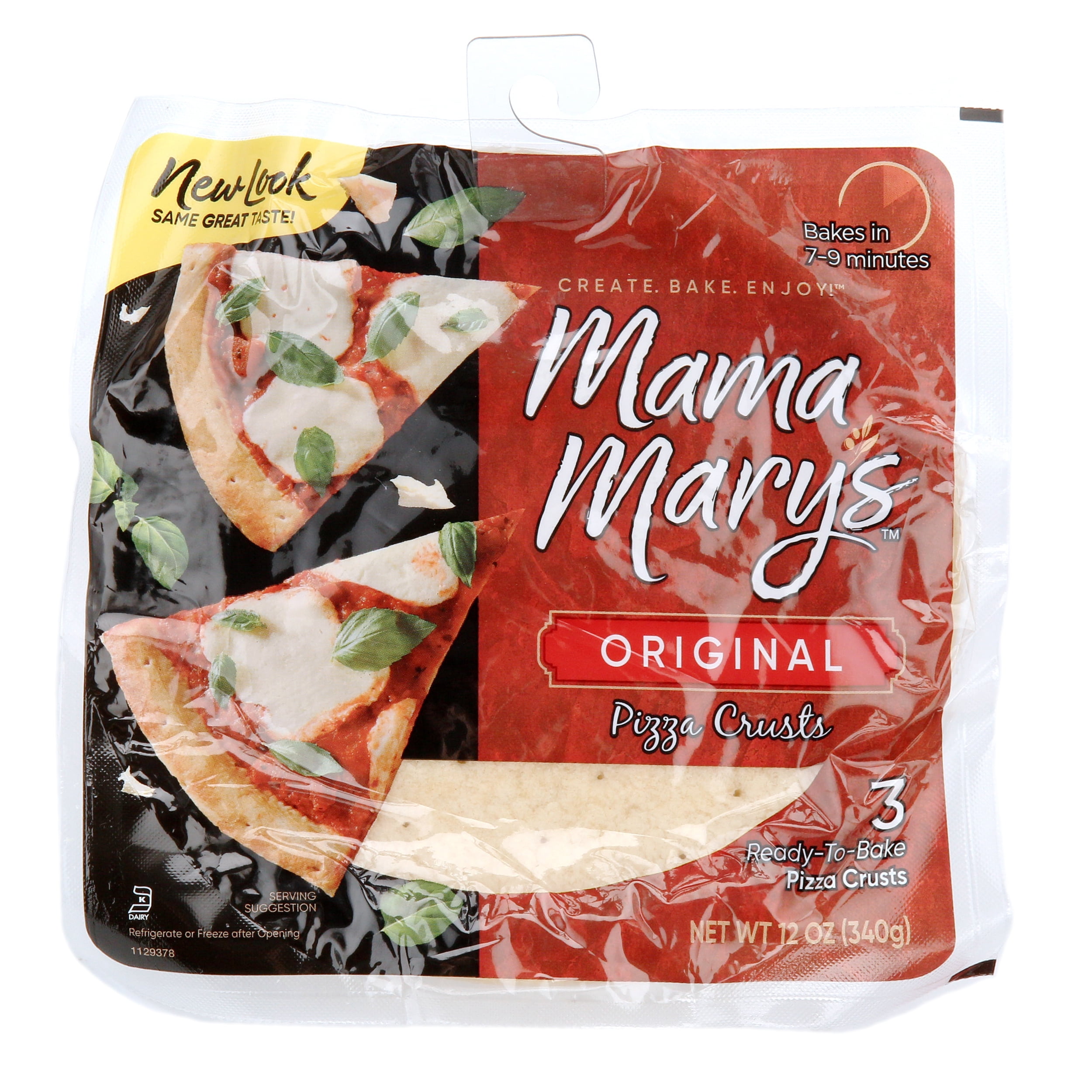 Mama Mary's Original Pizza Crusts, 12 oz, 3 Count - Walmart.com